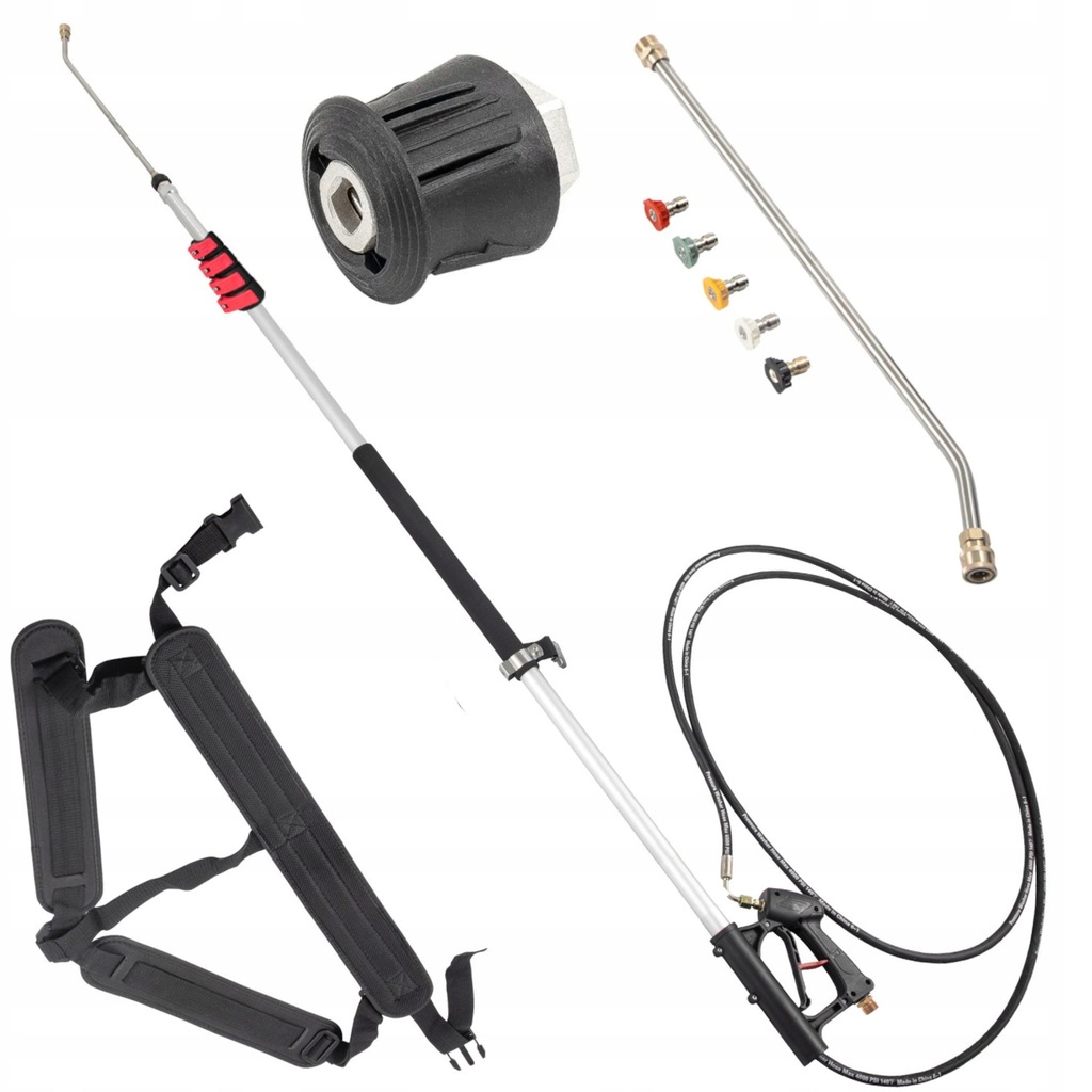 LANCA TELESKOPOWA DŁUGA 6,5m DYSZE PAS do myjki KARCHER K2 K3 K4 K5 K6 K7 - 16531016199 ...
