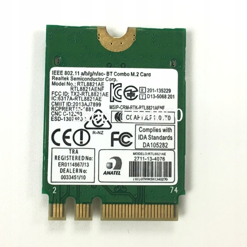 karta sieciowa RTL8821AE REALTEK + Bluetooth - 11968592073 - oficjalne ...