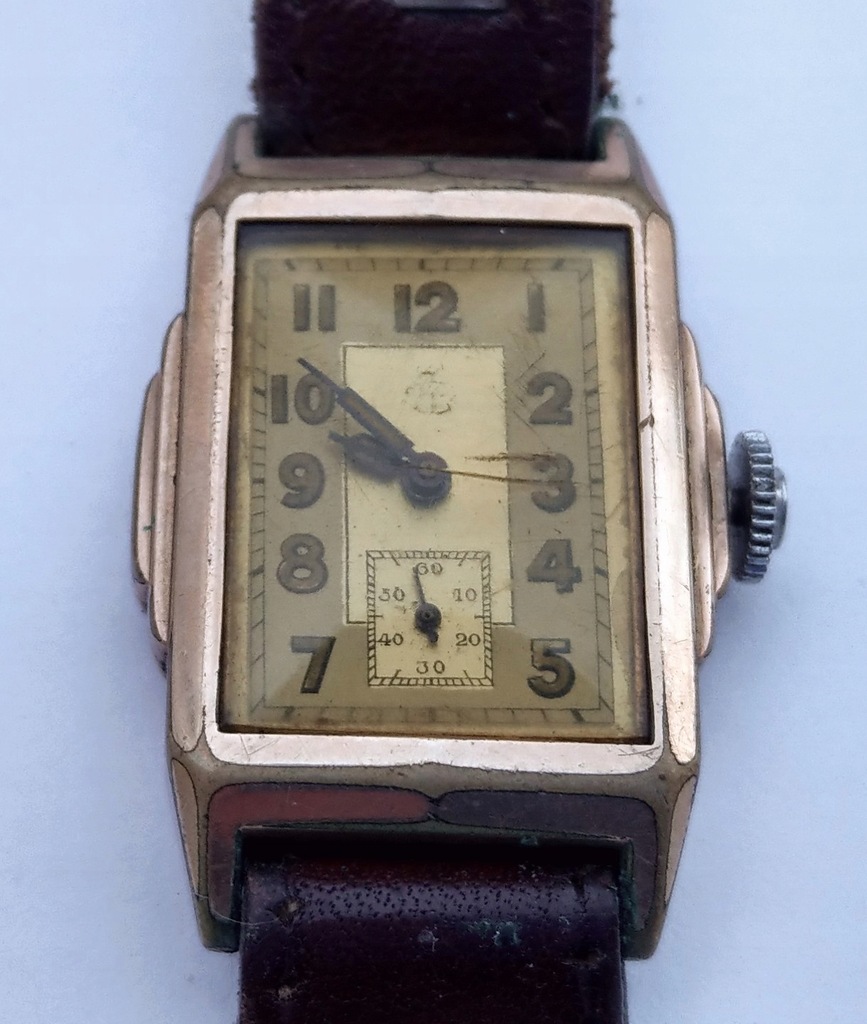 Bardzo stary zegarek mechaniczny Thiel Tank UNIKAT - 11604029149 ...