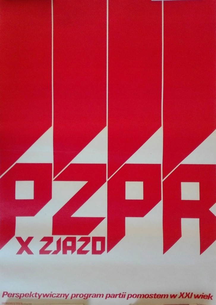 Plakat: PZPR X Zjazd. Perspektywiczny program part - 7852945827 ...