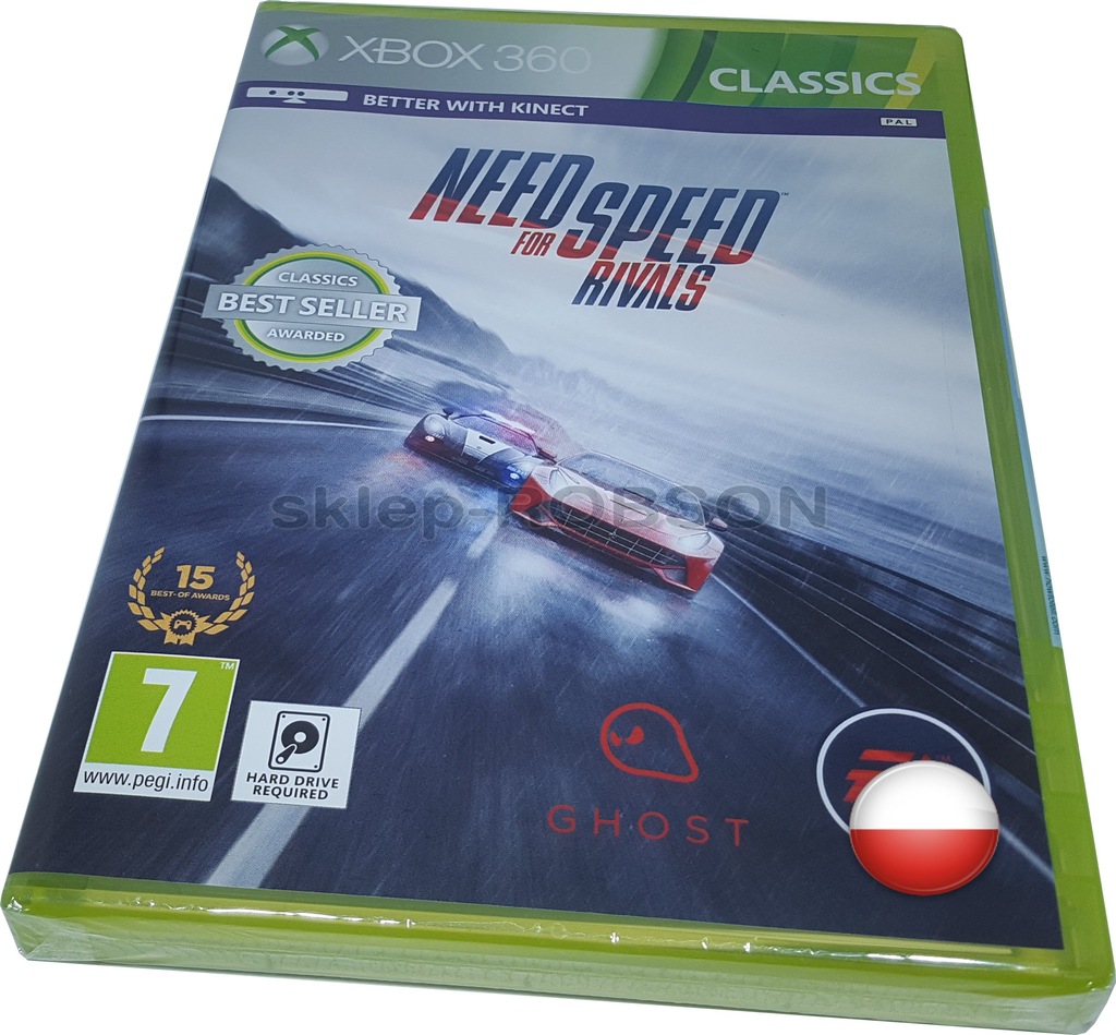 NEED FOR SPEED RIVALS XBOX 360 KINECT ROBSON PL - 6888890543 ...