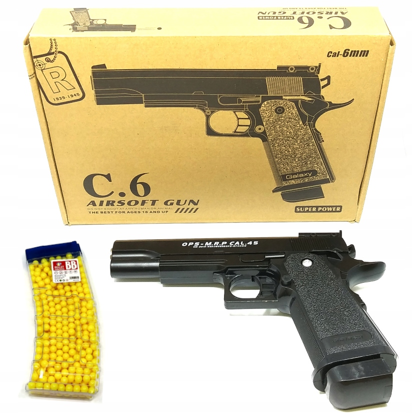 PISTOLET NA KULKI Metalowy COLT OPS C6 + KULKI 800 - 9183732623 ...