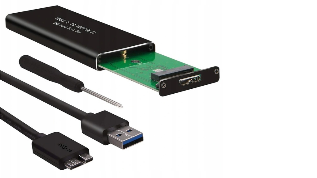 Adapter dysku SSD m.2 USB 3.0 NGFF obudowa m2 SATA - 13161103895 ... Adapter dysku SSD m.2 USB 3.0 NGFF obudowa m2 SATA - 13161103895 ...