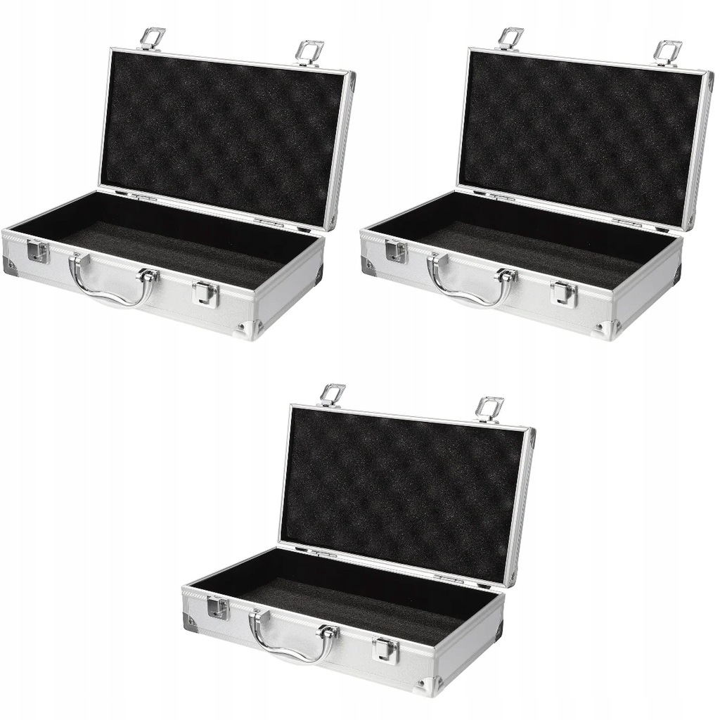 ALUMINUM BRIEFCASE COSMETIC CASE PARTS CASE 3 PIEC - 14669442481 ...