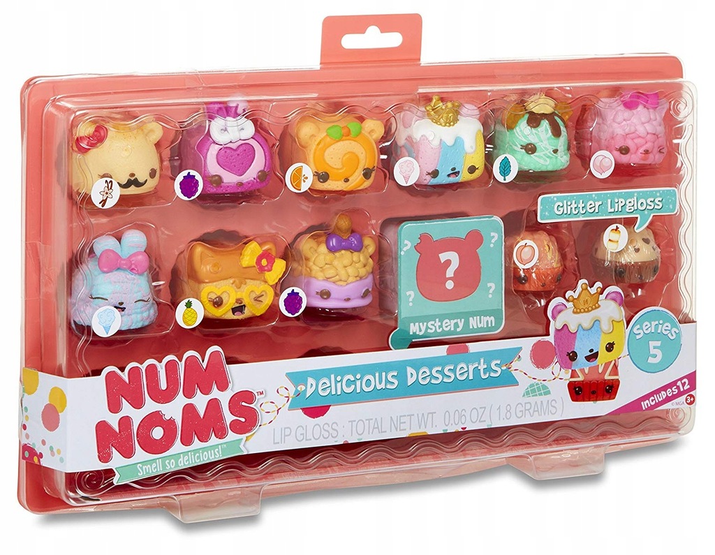 NUM NOMS FIGURKI WALIZKA LUNCH BOX PACHNĄCE 12 SZT - 7598606439 ...