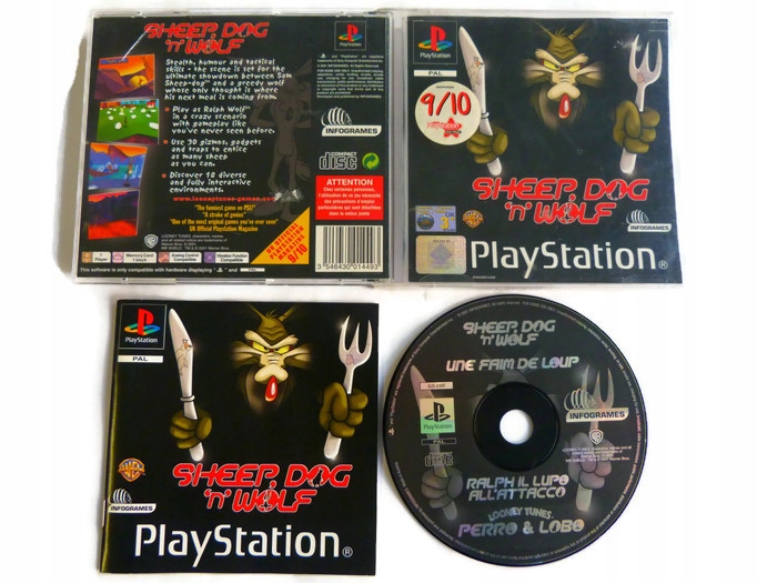 SHEEP DOG 'N' WOLF PSX PS1 PLAYSTATION 1 - 7871804903 - oficjalne ...