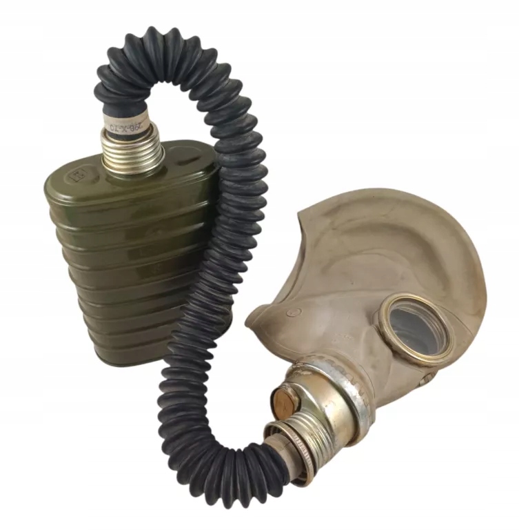 MASKA PRZECIWGAZOWA TYPU SŁOŃ + KOMORA + TORBA - 16844230495 - oficjalne archiwum Allegro