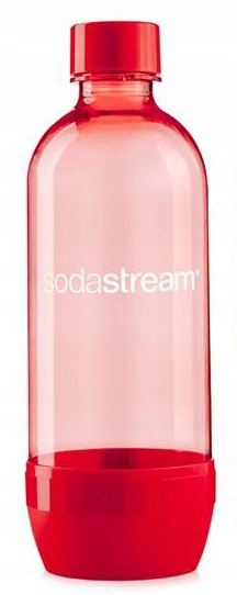 SODASTREAM BUTELKA butla 1l do saturatora czerwona 1szt poręczna ...