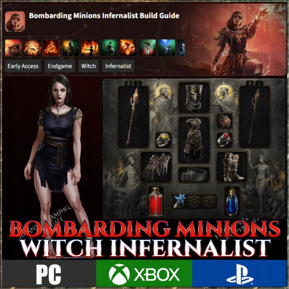 Path Of Exile 2 Endgame Zestaw Build Life Stacker Infernalist PREMIUM ...