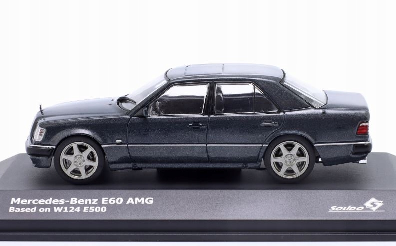 Model MERCEDES-BENZ (W124)E60 AMG Black skala 1:43 - 13978680100 ...
