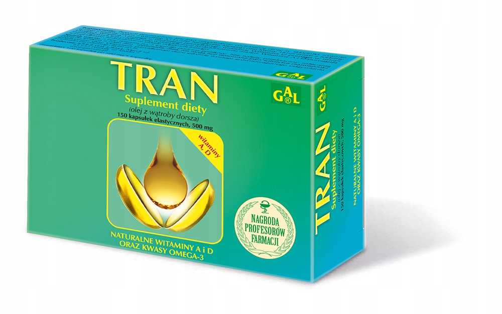 Tran norweski GAL kapsułki 500 - 150 kaps. - 6497982780 - oficjalne ...