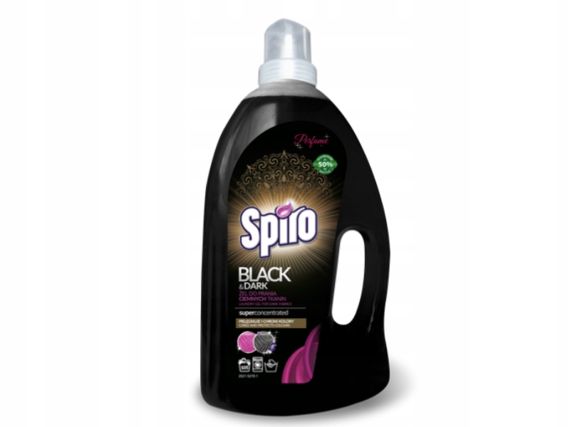 SPIRO BLACK Żel do prania ciemnych tkanin 3150 ml - 13344689075 ...