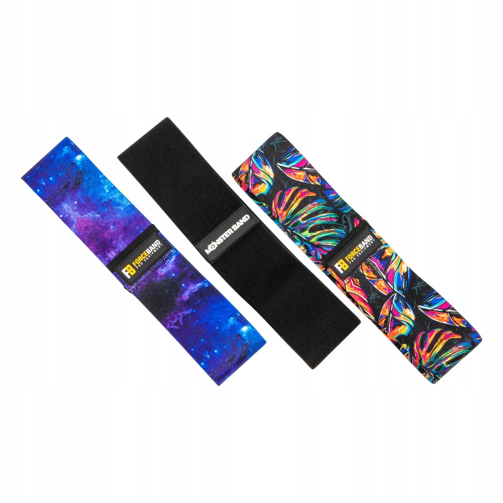 Gumy do ćwiczeń z materiału MONSTER Mini Band HIT - 9153168313 ...