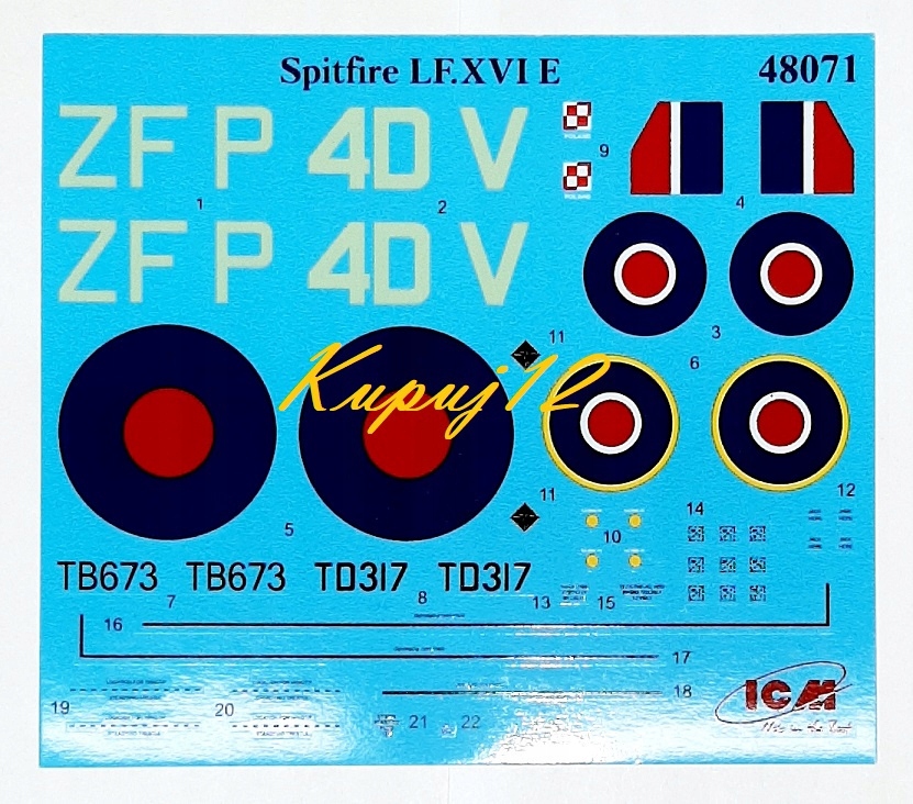 Купить ПЛАСТИКОВАЯ МОДЕЛЬ САМОЛЕТА SPITFIRE Mk.XVI, окрашенная...: отзывы, фото и характеристики ...