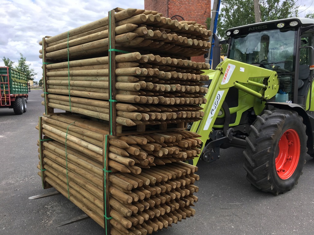 Paliki słupki drewniane do drzewek impreg. fi5cm 250cm ze Swadzimia HIT! - 15309068315 ...