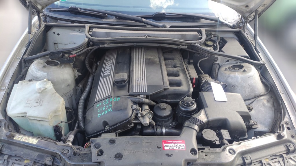 BMW E46 320i M52 150KM 206S4 Silnik słupek M52B20 - 12269444794 ...