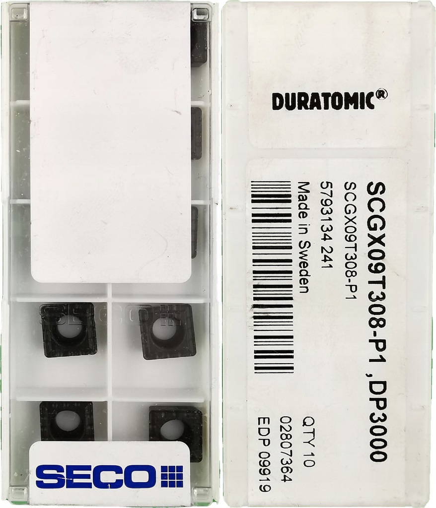 Płytki SCGX 09T308-P1 DP3000 SECO - 13643377128 - oficjalne archiwum Allegro