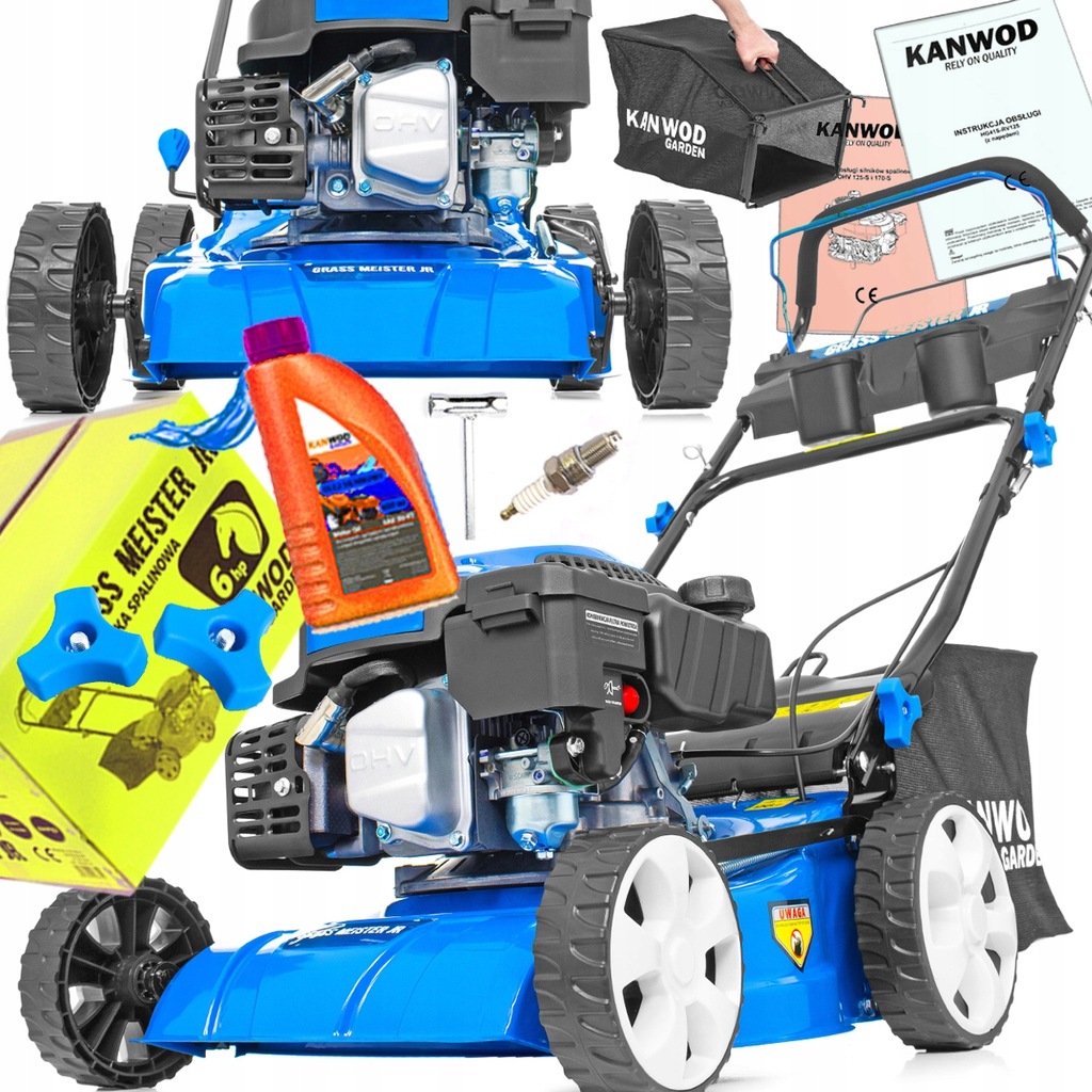 SPALINOWA KOSIARKA Z NAPEDEM 41cm POLSKA 6KM 9 w 1 - 13838354896 - oficjalne archiwum Allegro