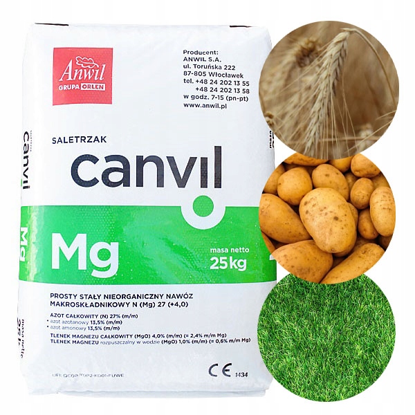 Saletrzak Canvil Mg 25KG nawóz na trawnik warzywa - 13980499303 ...