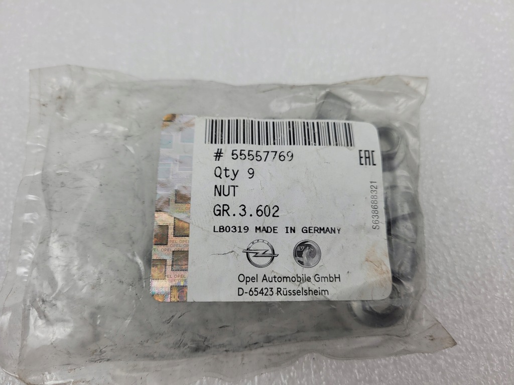 OPEL ASTRA INSIGNIA NAKRĘTKA KOLEKTORA WYDECHOWEGO 55557769 NOWA ORYG ...