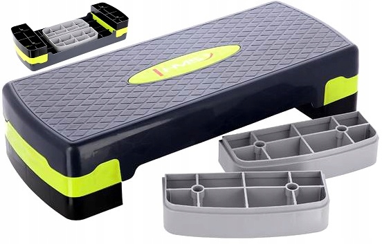 STEP do ćwiczeń fitness AEROBIKU 3 stopnie podest 20cm stepper ...