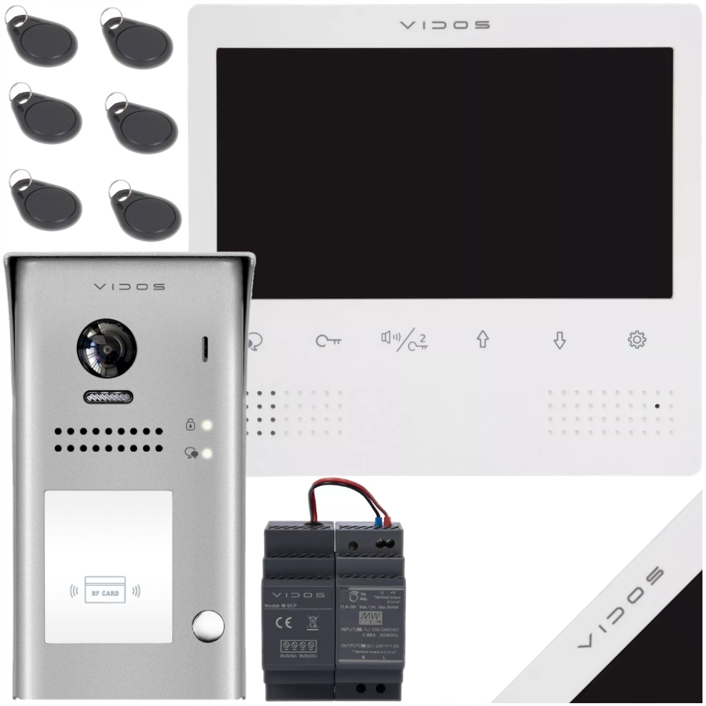 WIDEODOMOFON DWUŻYŁOWY DO DOMU JEDNORODZINNEGO - 13399687123 - oficjalne archiwum Allegro