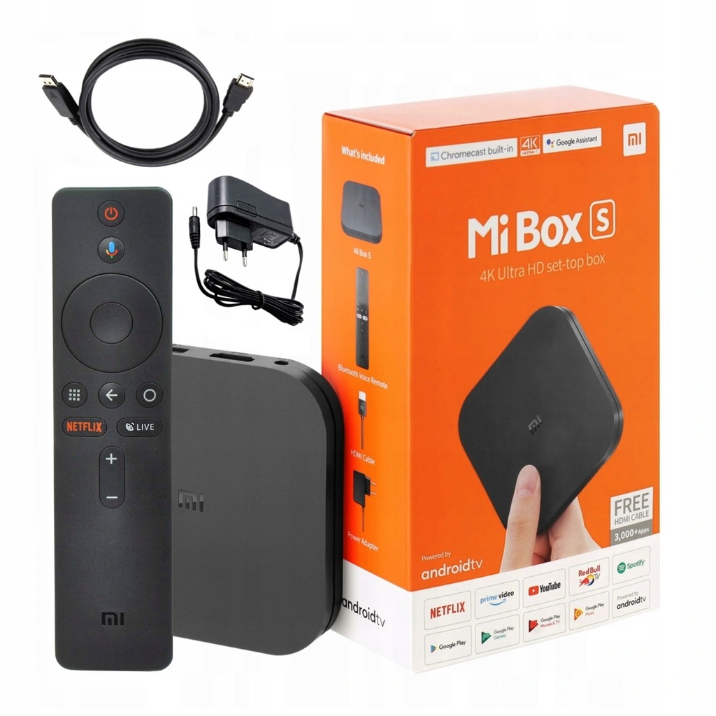 Xiaomi Mi Box TV S 4K Android TV HDMI HDR Smart TV - 11404791256 ...