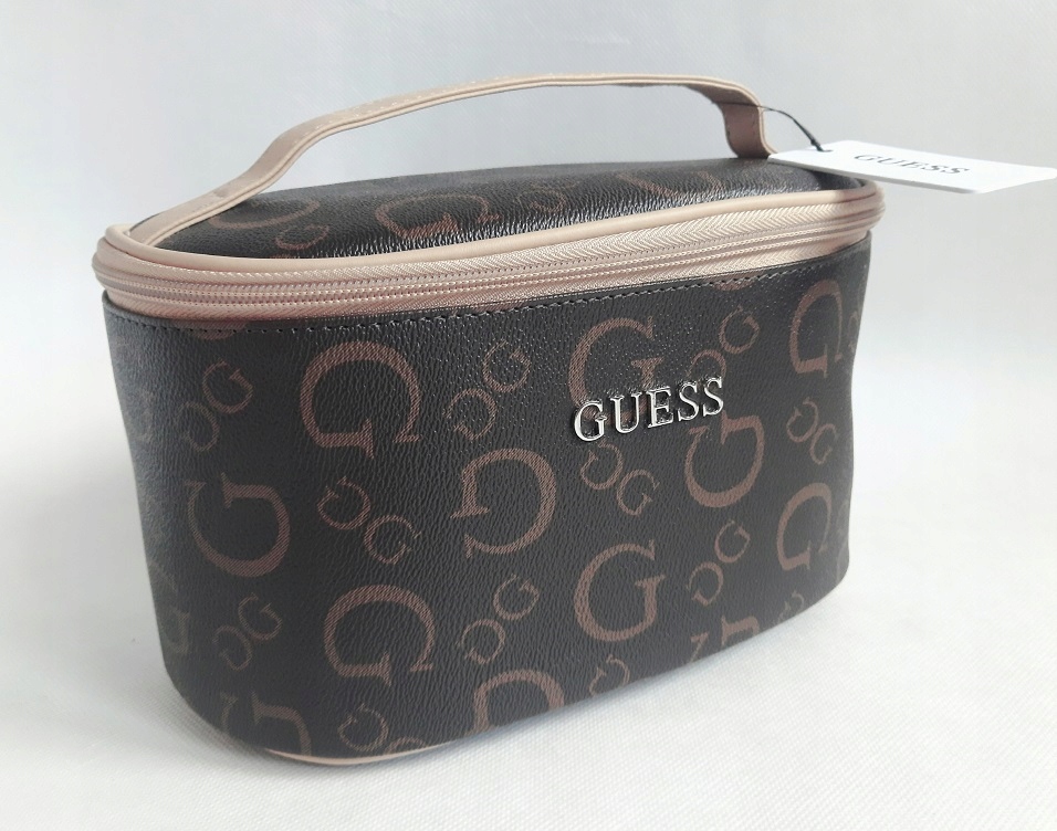 GUESS duża kosmetyczka, KUFEREK MONOGRAM - 12594603942 - oficjalne ...