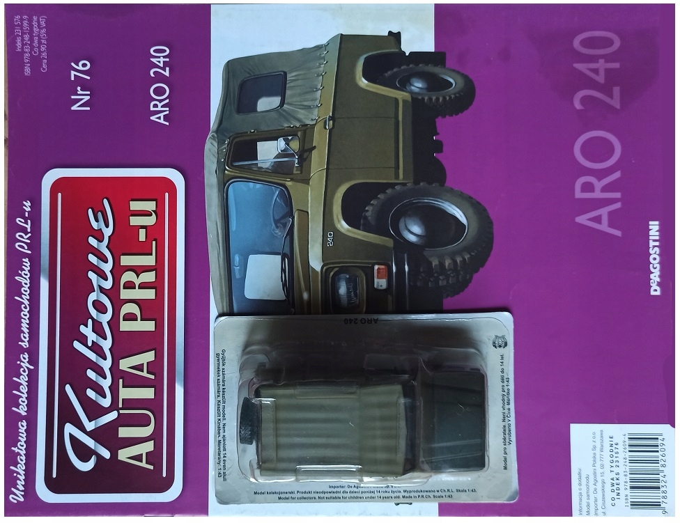 ARO 240 Kultowe Auta PRL-u 1:43 Model Deagostini nr 76 - 15984568158 ...
