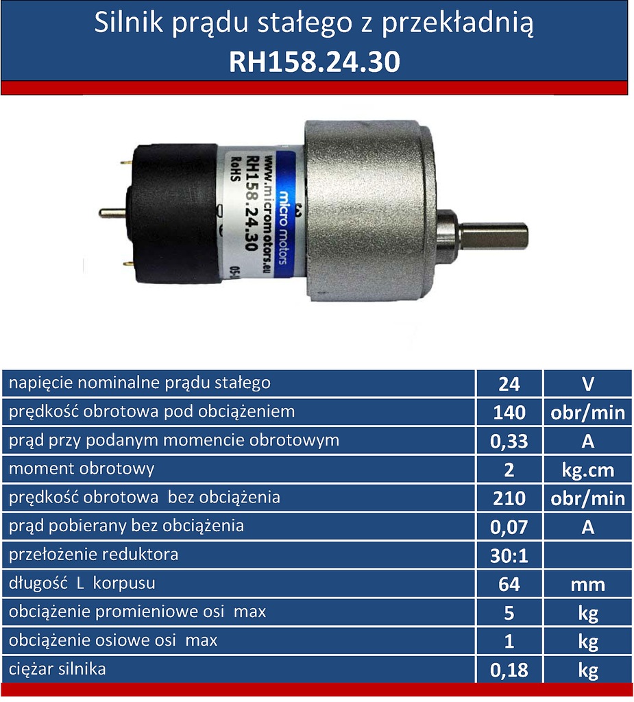 Купить Двигатель постоянного тока с редуктором 140 об/мин 24В: отзывы ...