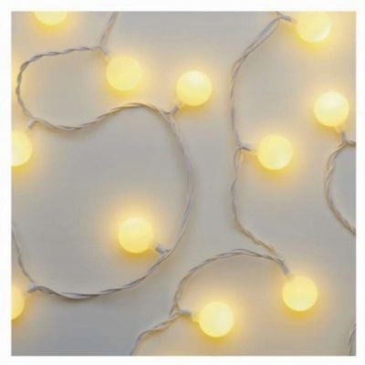 GIRLANDA LED BIAŁE KULKI 40 LED 6M NA BATERIE - 13554175188 - oficjalne archiwum Allegro