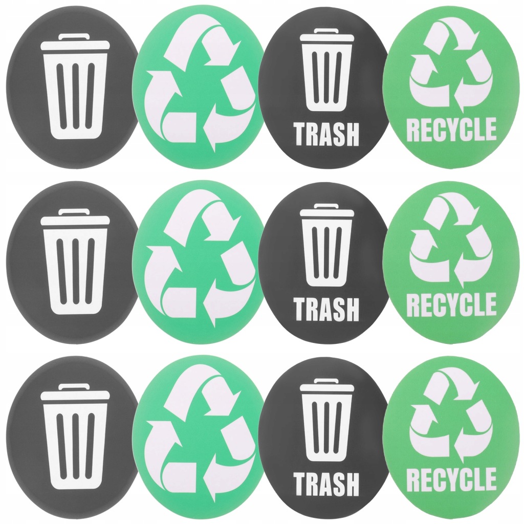 LOGO STICKERS CONTAINER LABELS RECYCLE DECAL - 14808089867 - oficjalne ...