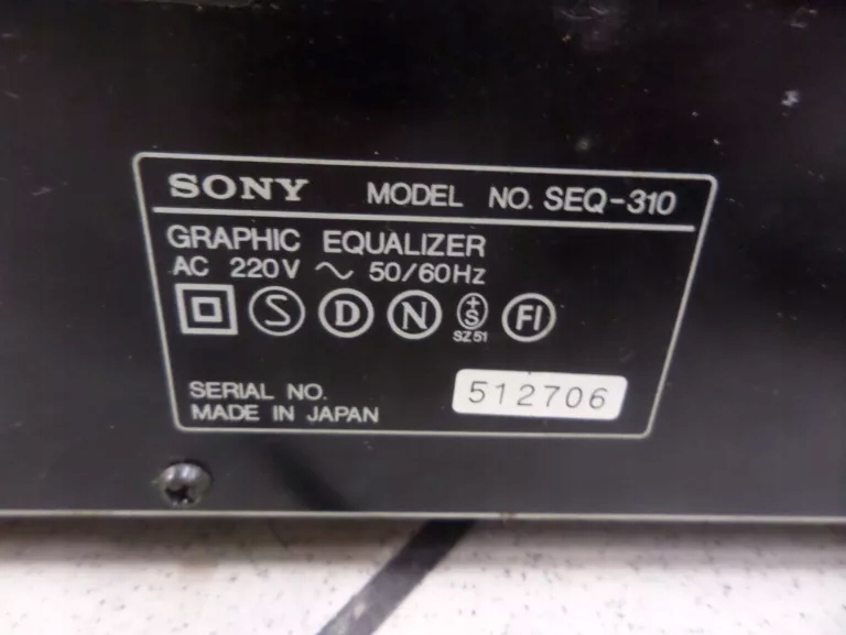 KOREKTOR GRAFICZNY EQUALIZER SONY SEQ-310 - 12539570685 - oficjalne ... KOREKTOR GRAFICZNY EQUALIZER SONY SEQ-310 - 12539570685 - oficjalne ...