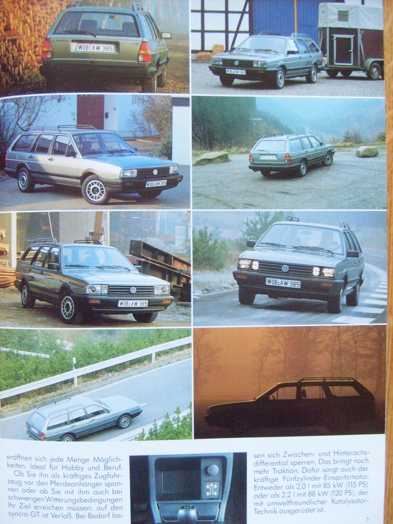 VW VOLKSWAGEN PASSAT (B2) VARIANT SYNCRO GT 1985 ! - 11843288763 ...