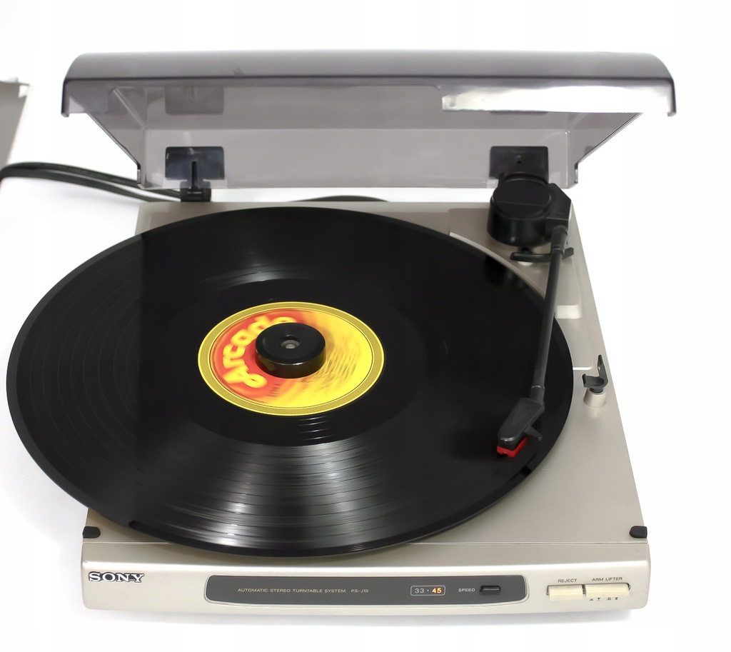 SONY PS-J10 KOMPAKTOWY GRAMOFON STEREO BELT DRIVE - 11864450266 ...