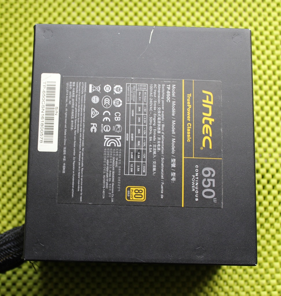 Zasilacz Antec 650W Gold TP-650C - 9052959781 - oficjalne archiwum Allegro