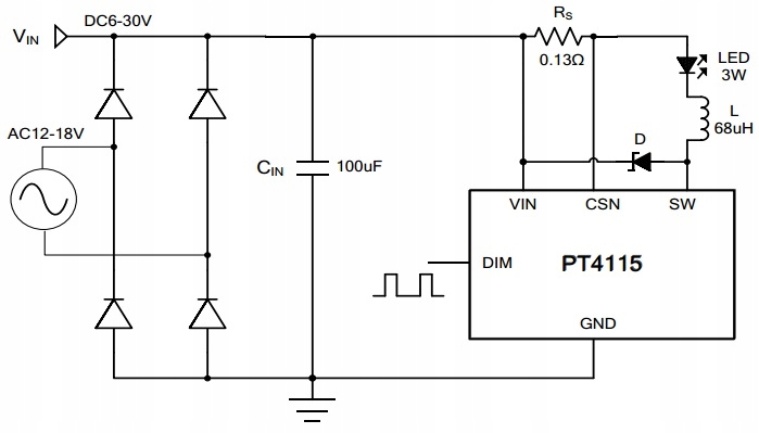 PT4515 sterownik LED driver przetwornica PWM - 9927583542 - oficjalne archiwum Allegro