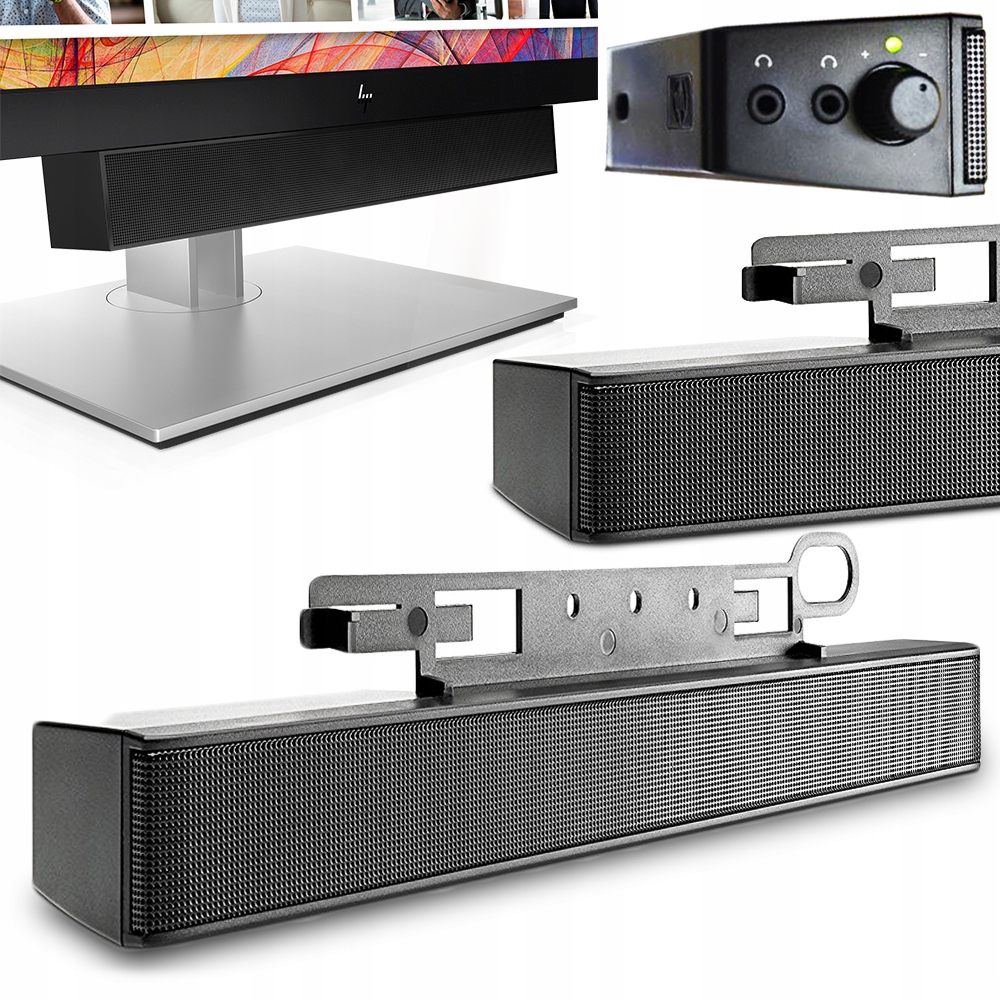 GŁOŚNIK HP DO MONITORA SOUNDBAR LISTWA GŁOŚNIKOWA - 13360644829 ...