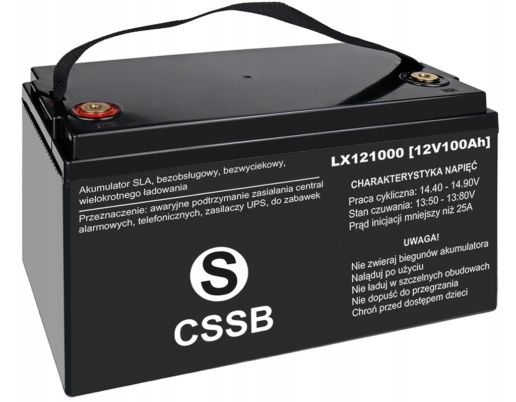 AKUMULATOR 12V 100Ah VRLA BEZOBSŁUGOWY MOCNY 2022 - 12584857872 - oficjalne archiwum Allegro