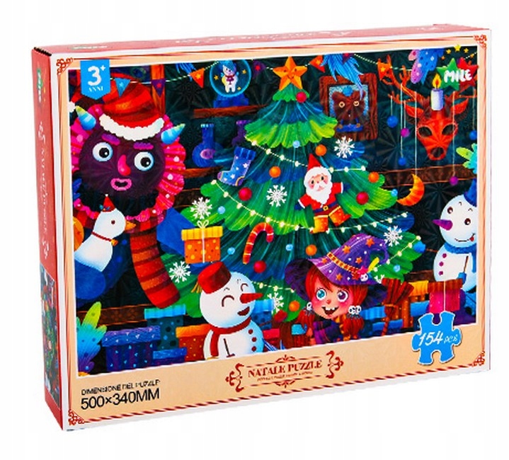 PUZZLE 154 PUZZLE ŚWIĄTECZNE CHOINKA układanka 326 - 11516936403 ...