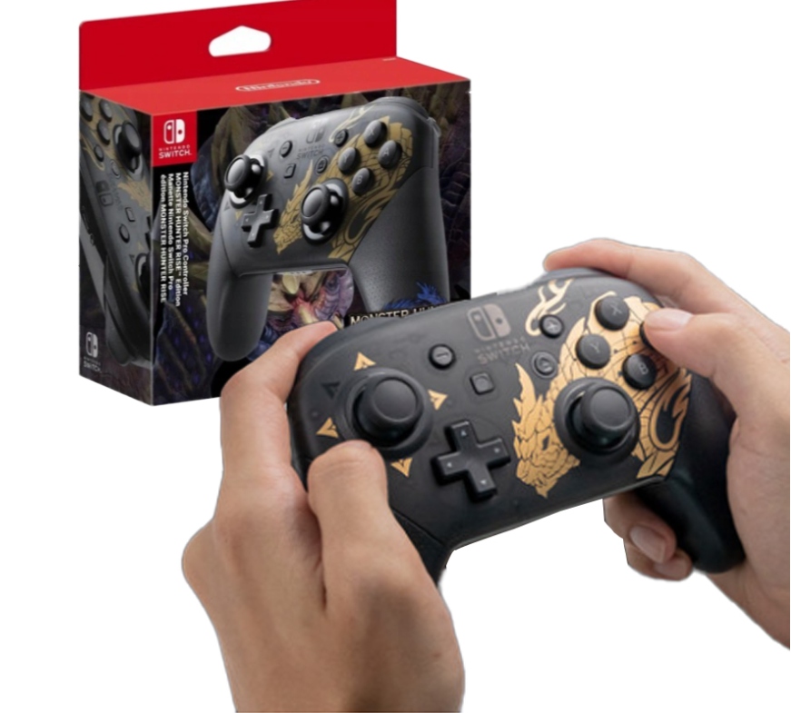 Nintendo Switch Pro Controller Monster Hunter Rise - 13086736887 ...