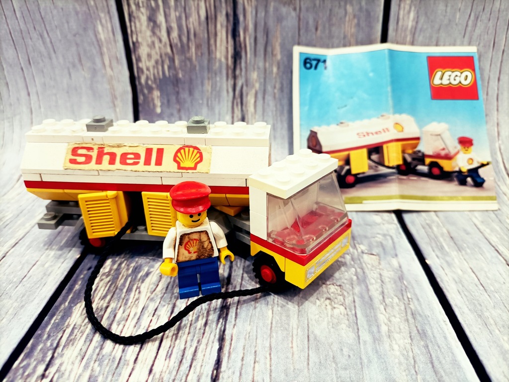 LEGO CITY TOWN Shell Fuel Pumper 671 Używane - 13742190693 - oficjalne ...