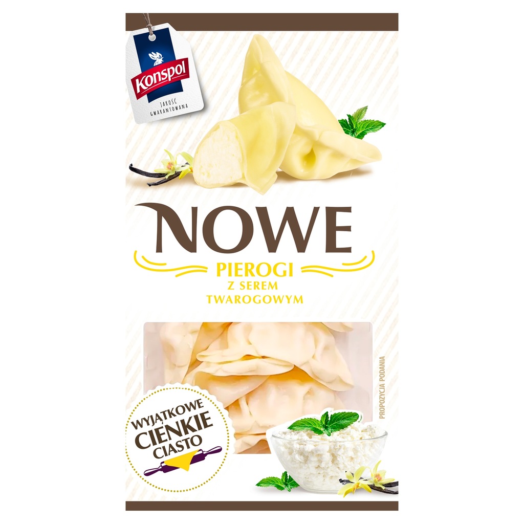 Konspol Nowe Pierogi z serem twarogowym 230 g - 13741017241 - oficjalne ...