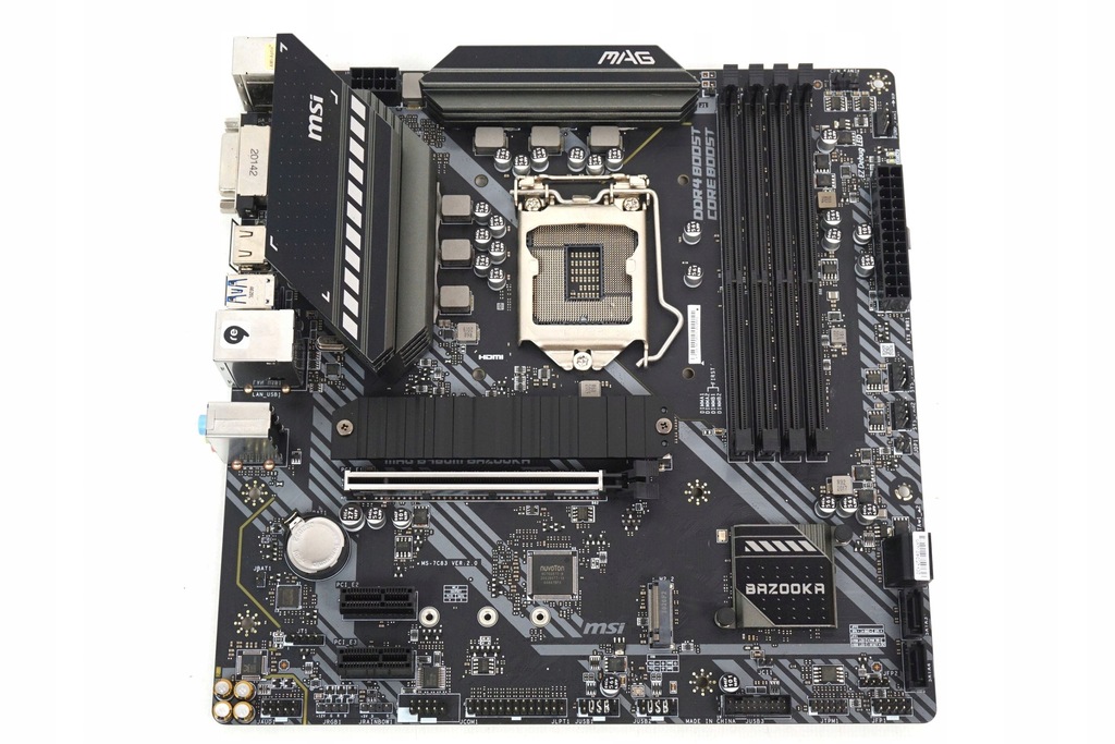 MSI MAG B460M Bazooka Gaming Motherboard (mATX, 10th Gen Intel Core ...