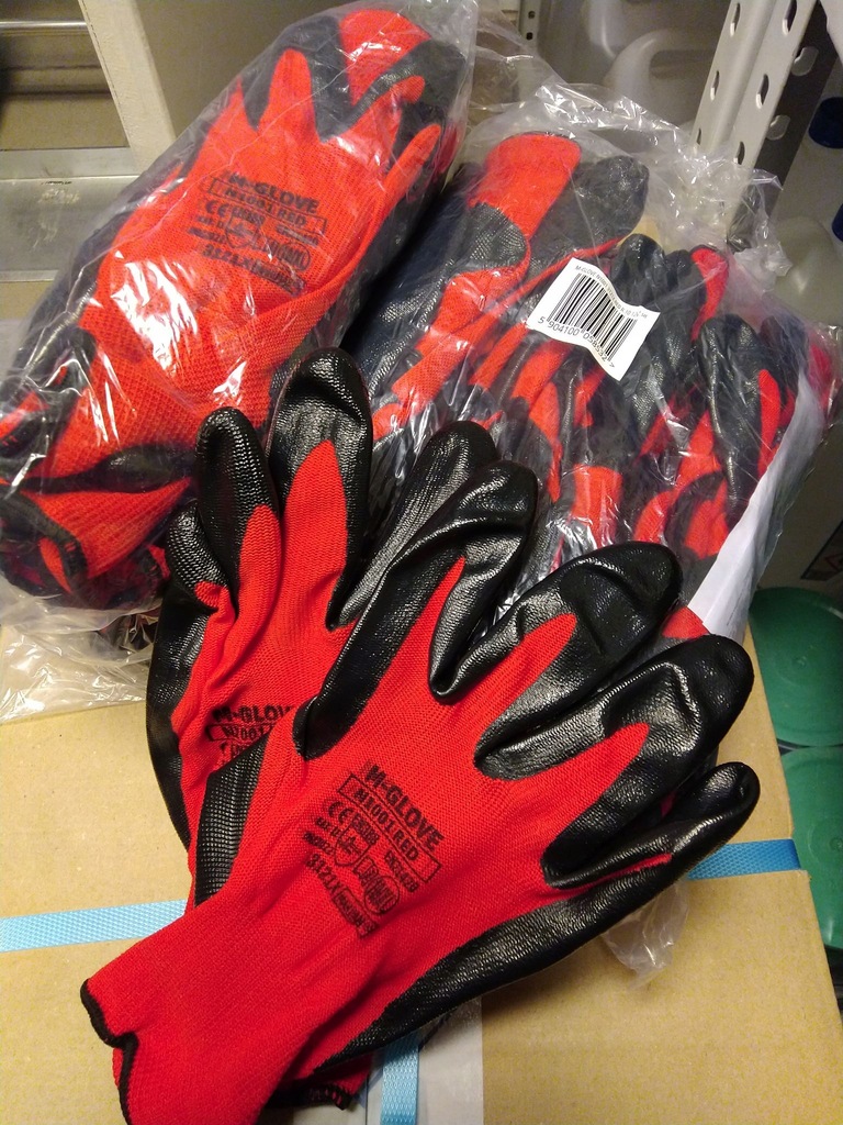 Rękawice powlekane nitrylem N1001 3121X r10-1 para - 13623196007 ...