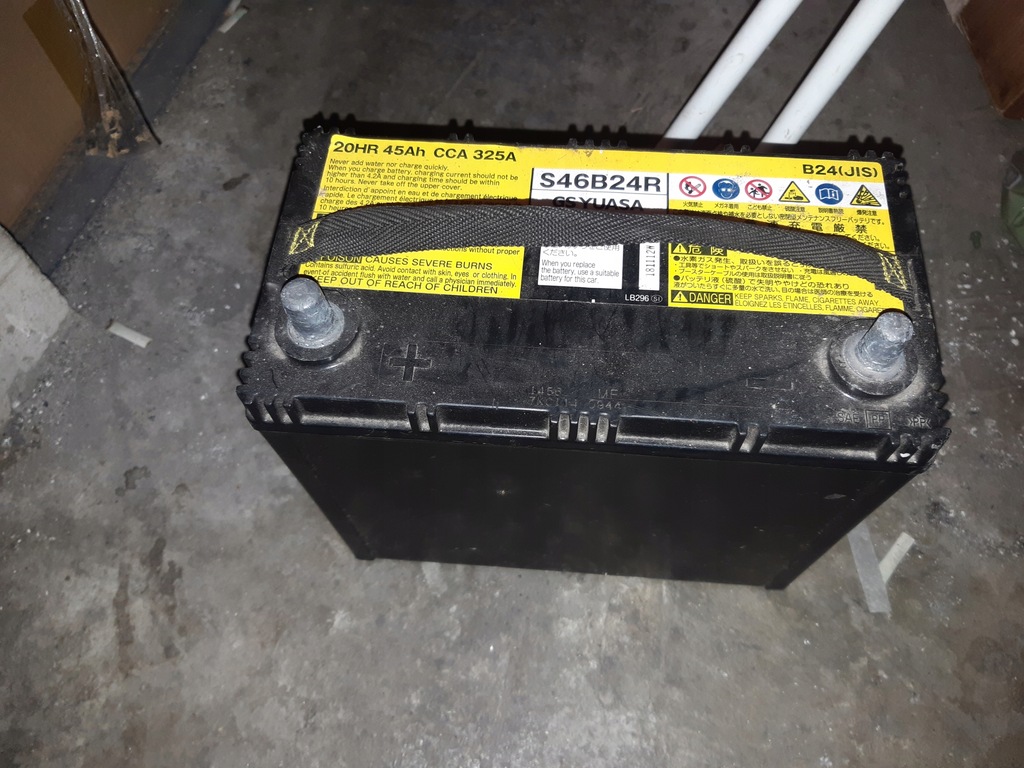 Yuasa HJ-S46B24R AGM 12V 45Ah 325A HYBRID - 14831112669 - oficjalne ...