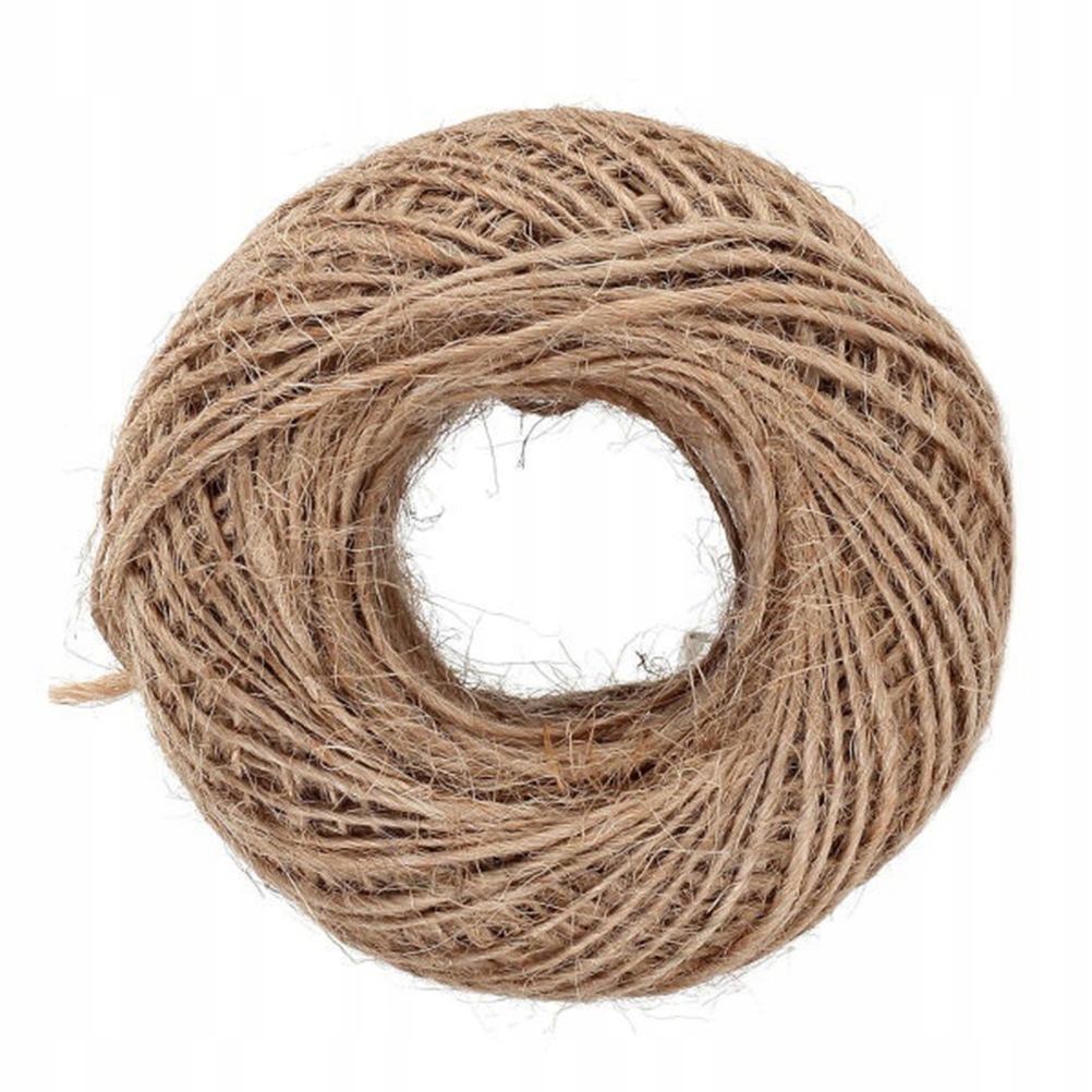 100M Natural Cord Jute Twine String Rope for - 15263111182 - oficjalne ...
