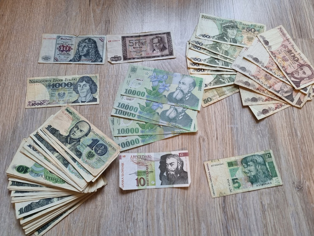 Banknoty Marki Złotówki RFN NRD - 12648187200 - oficjalne archiwum Allegro