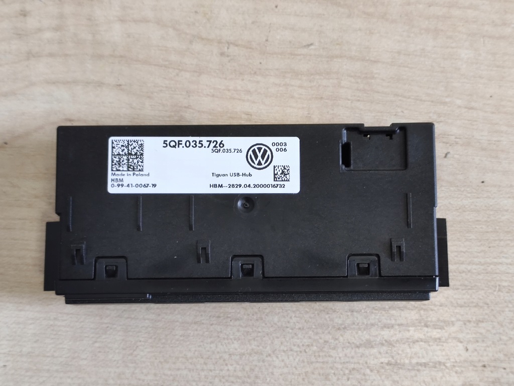 VW SKODA USB gniazdo moduł port 5QF035726 - 11441125712 - oficjalne ...