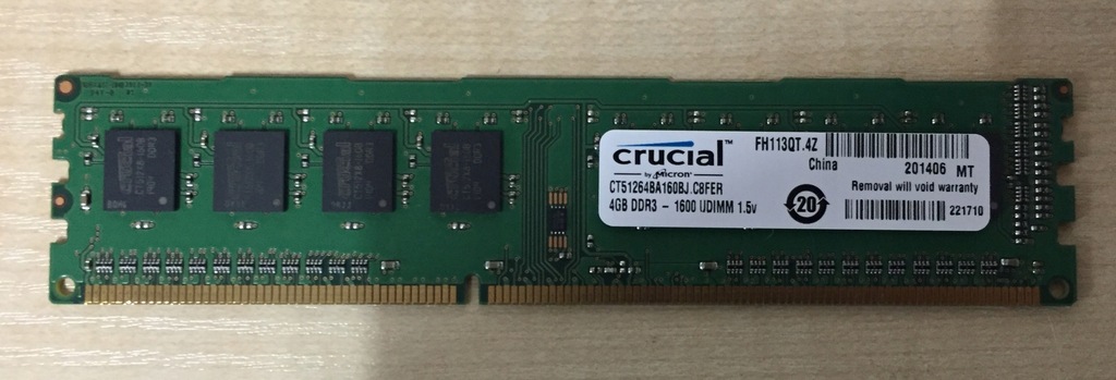 Pamięć RAM | CRUCIAL | CT51264BA160BJ.C8FER| 4GB - 7793346500 - oficjalne archiwum Allegro